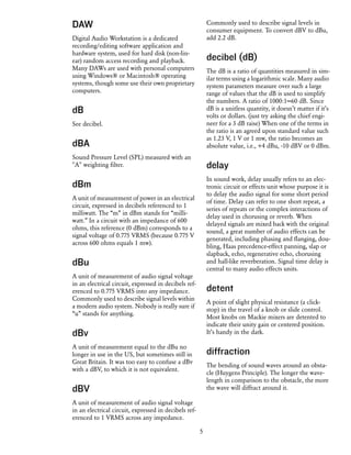 Audioglossary | PDF | Digital Audio | Computer Software and Applications