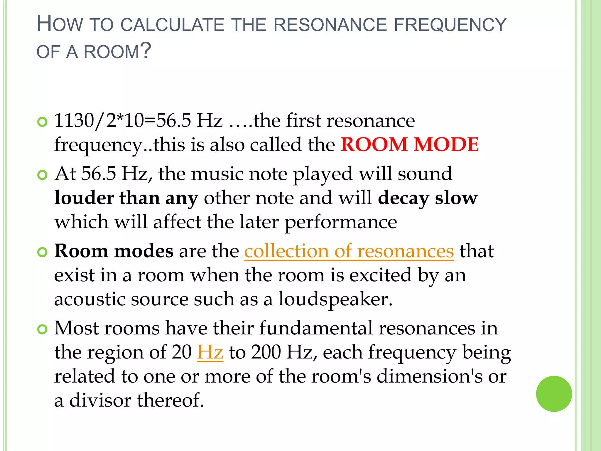 Fundamentals of acoustics | PPTX
