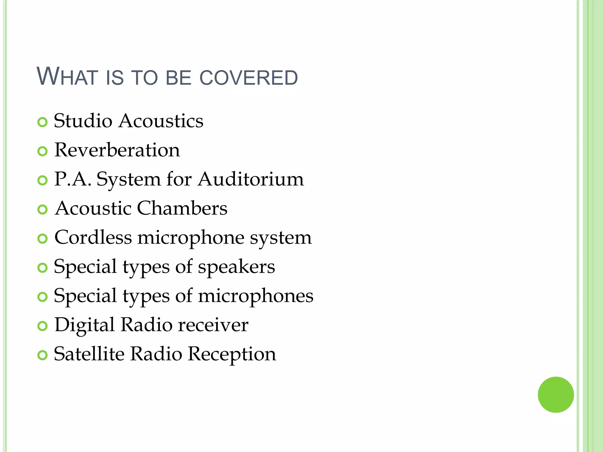 Fundamentals of acoustics | PPTX