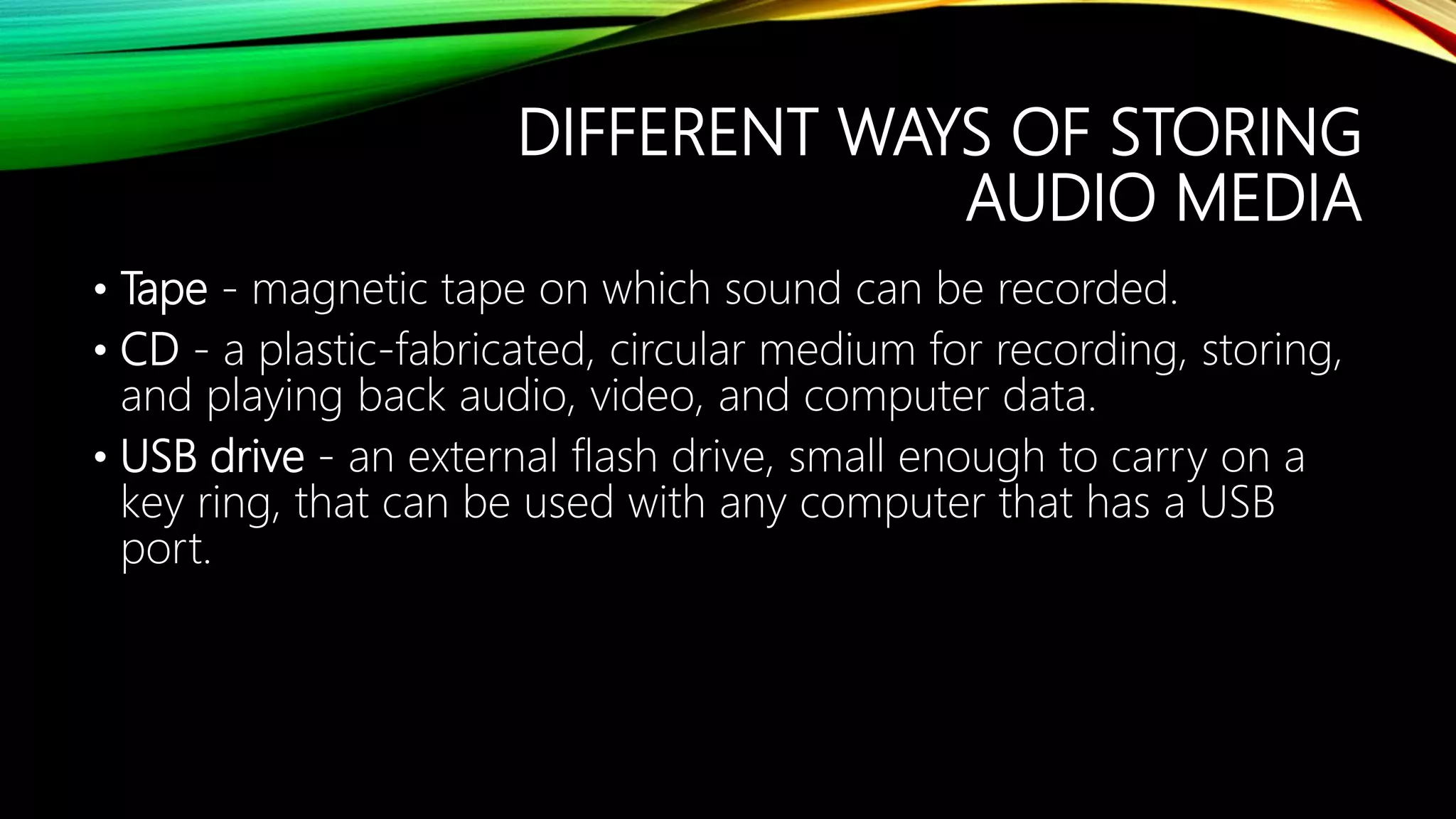 Audio Information and Media | PPTX