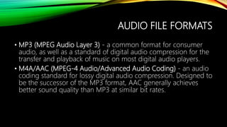 Audio Information and Media | PPTX