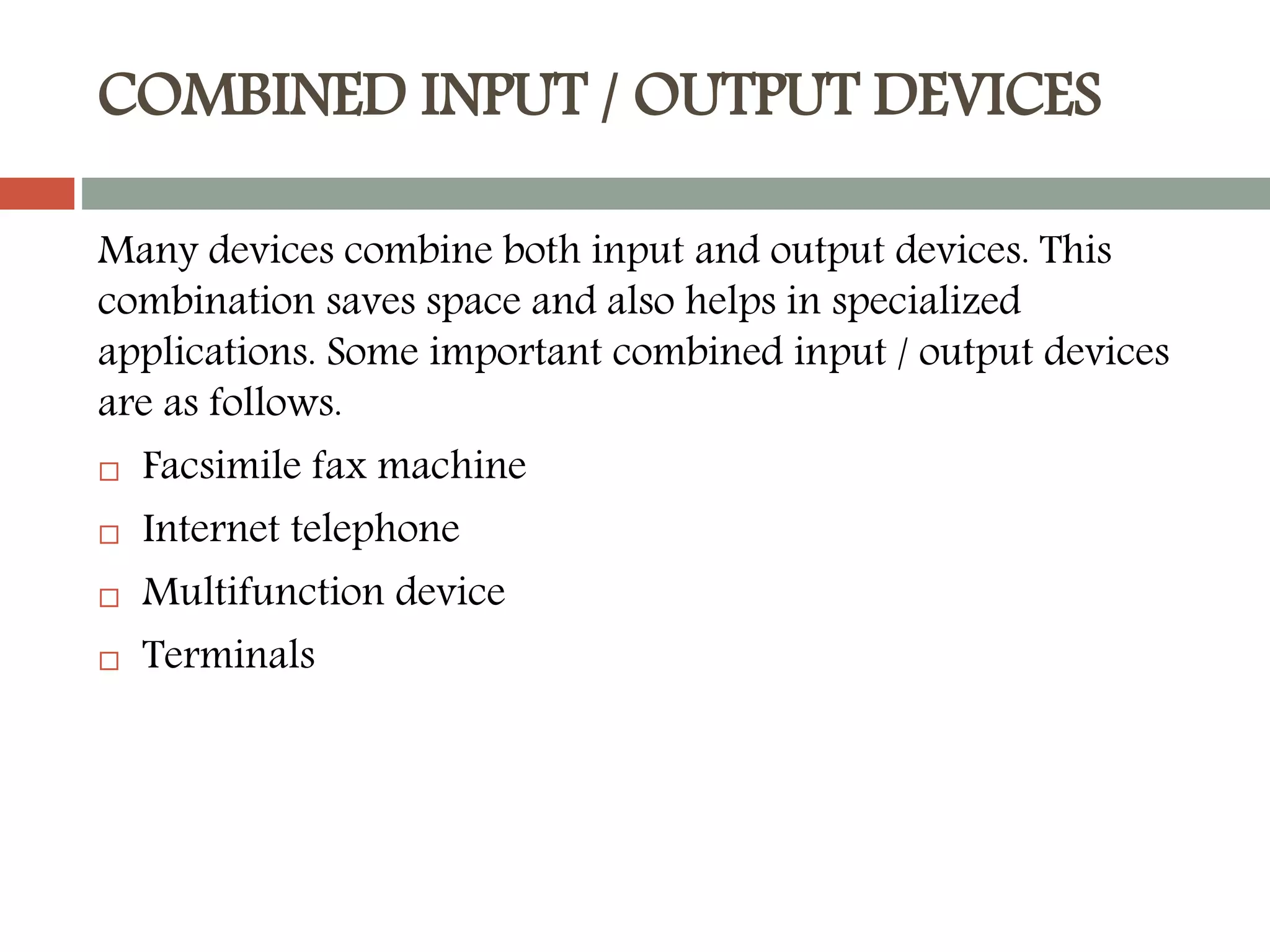 Audio input-output devices | PPTX