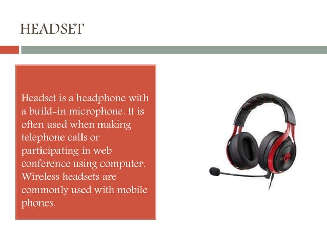 Audio Input Output Devices Ppt 4876