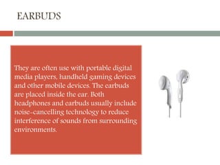 Audio input-output devices | PPTX