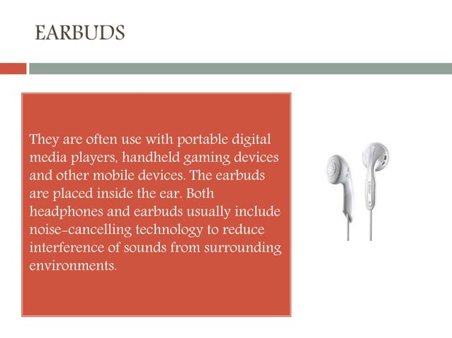 Audio input-output devices | PPTX | Computer Peripherals | Computing