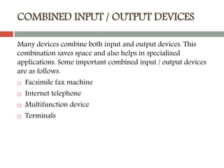 Audio input-output devices | PPTX