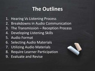 Instructional Media: Audio | PPTX