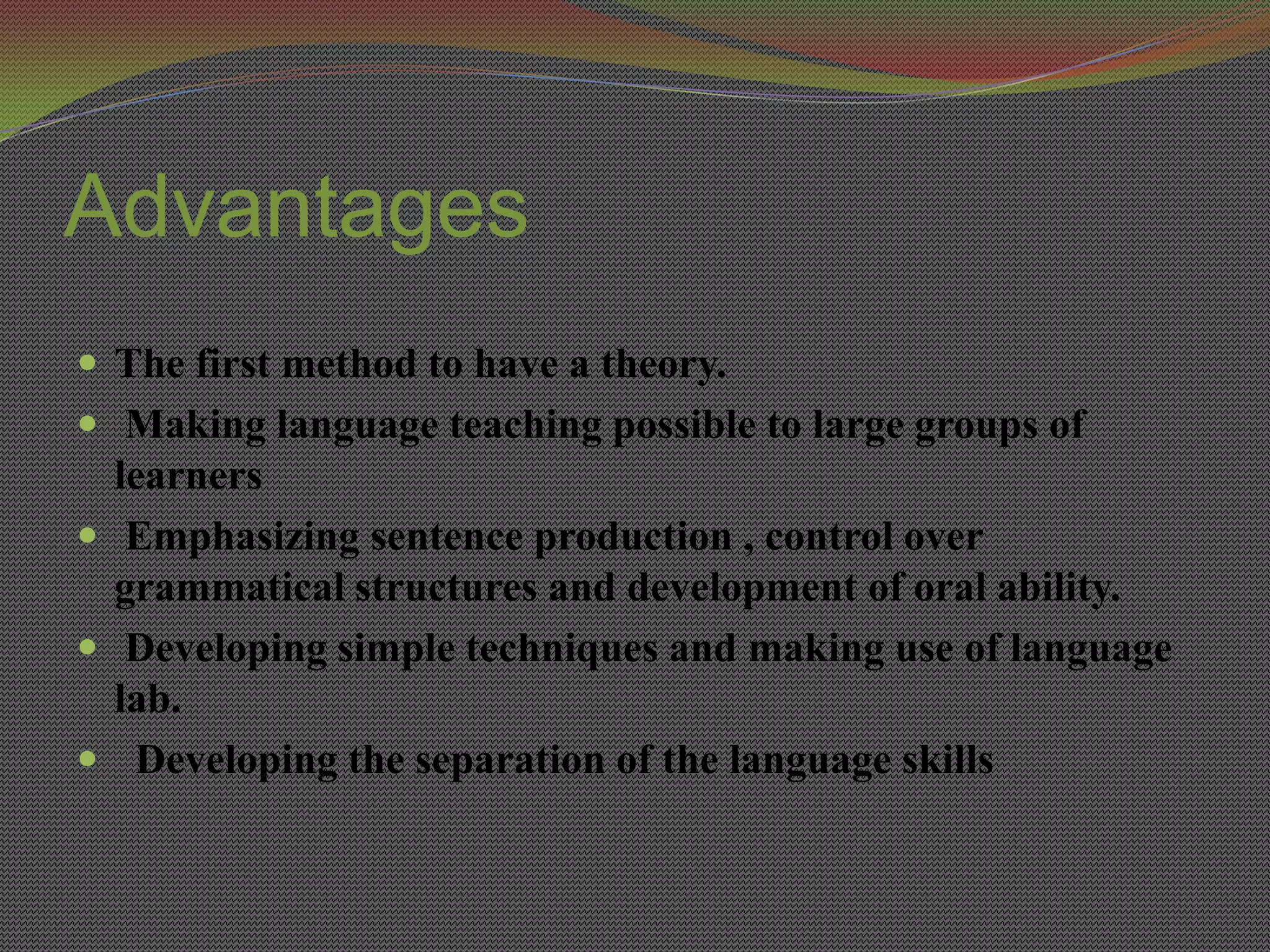 Audio lingual method 111 | PPTX