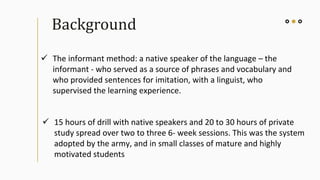 Audio Lingual Method, army method ppt.pptx