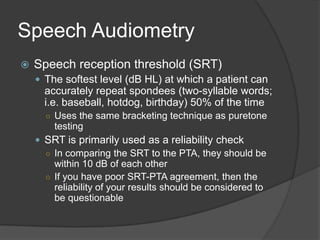 Audiologic testing | PPT