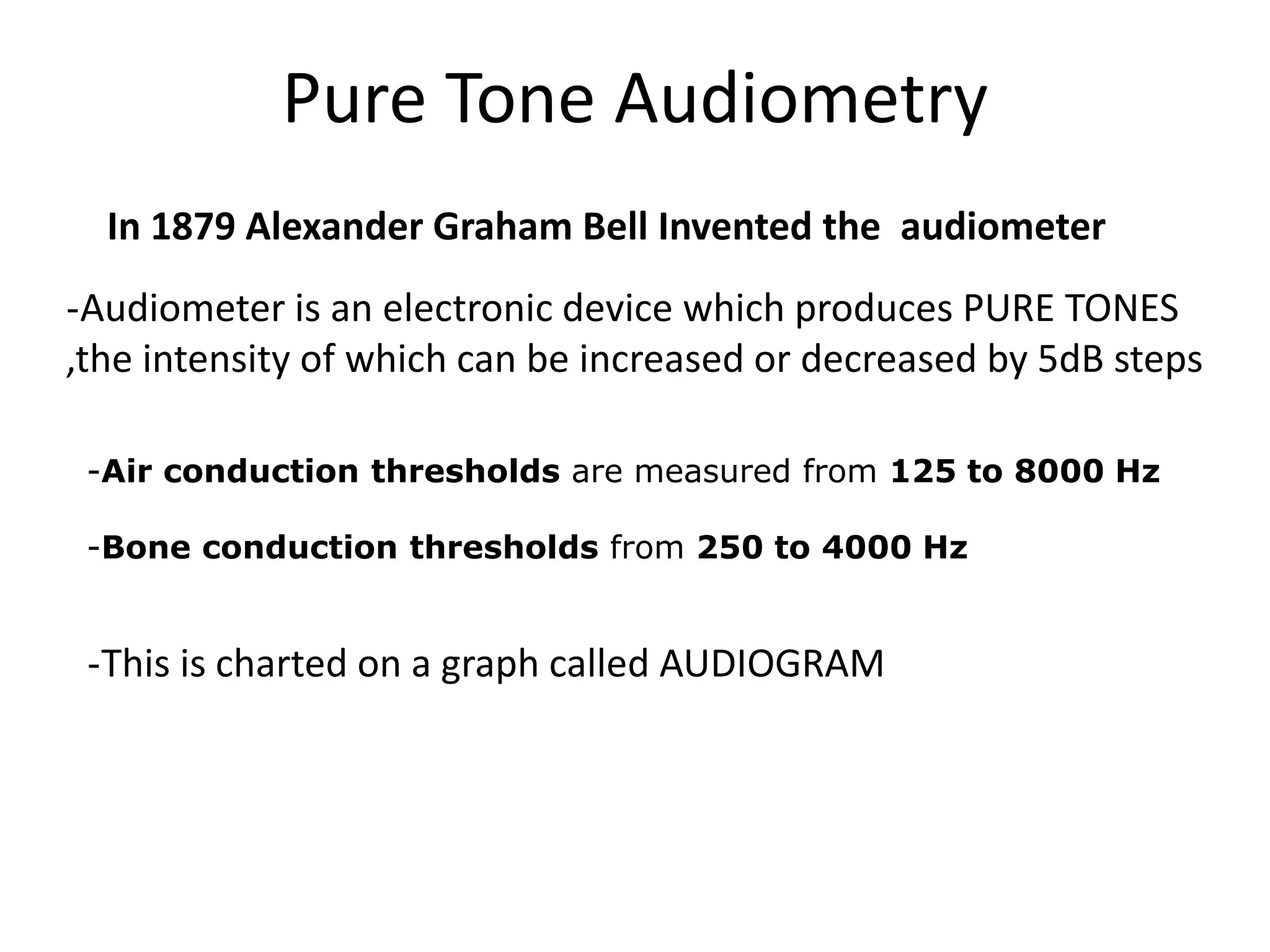 Audiological tests of hearing assessment | PPTX