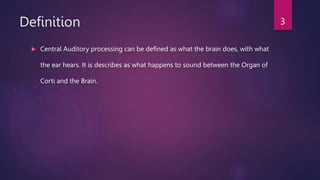 Audiology Processing Notes.pptx | Ear, Nose and Throat Conditions ...