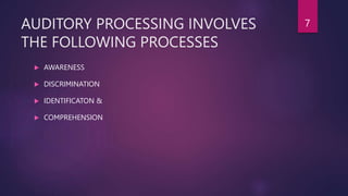 Audiology Processing Notes.pptx | Ear, Nose and Throat Conditions ...