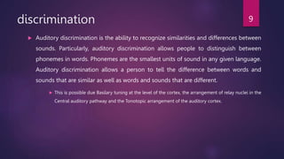 Audiology Processing Notes.pptx | Ear, Nose and Throat Conditions ...