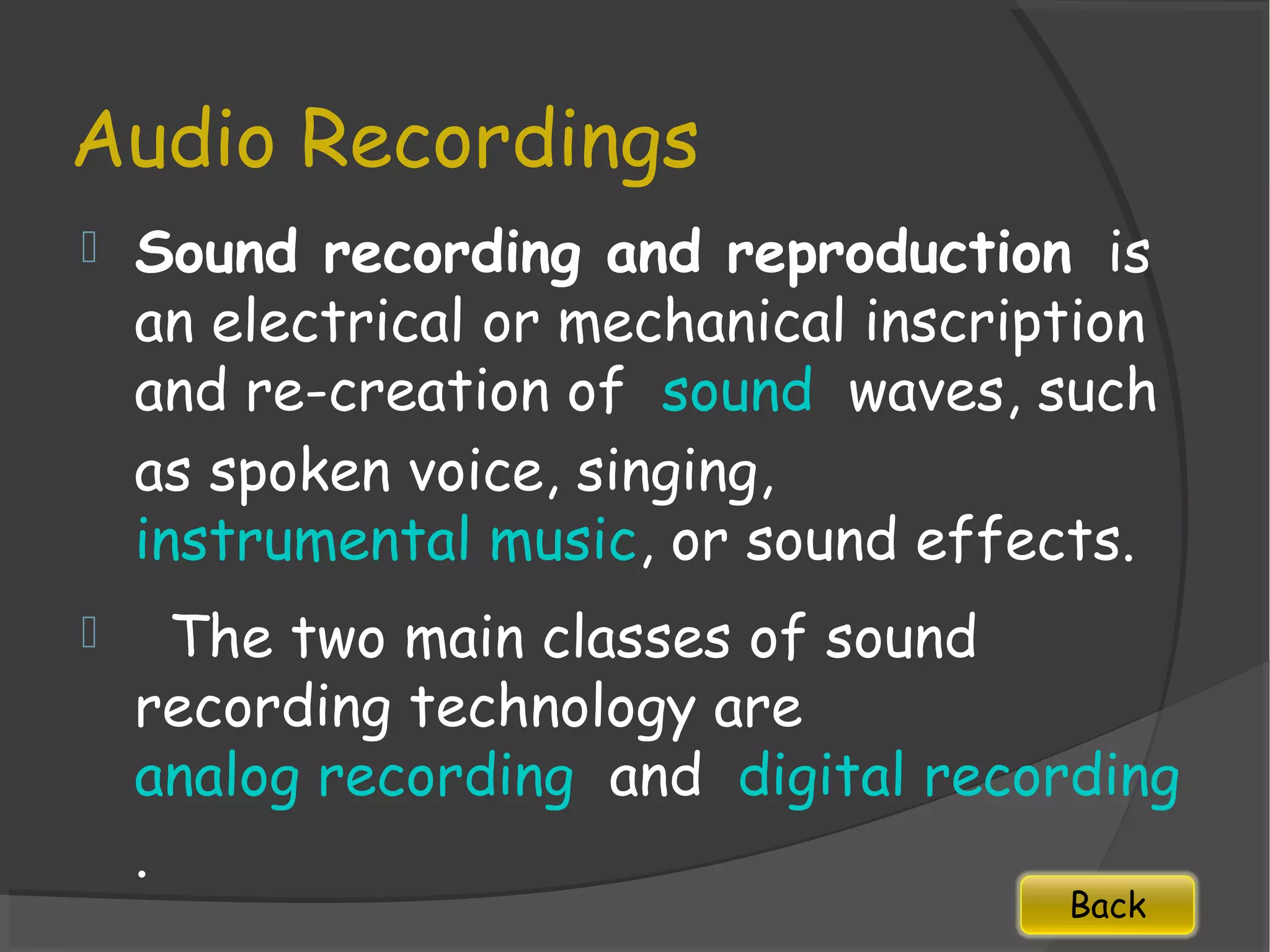 Audio media | PPT