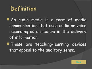 Audio media | PPT