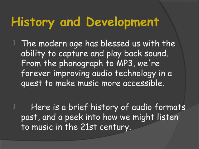 Audio media | PPT