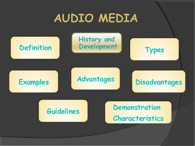 Audio media