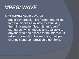 Audio media resources edtech | PPTX