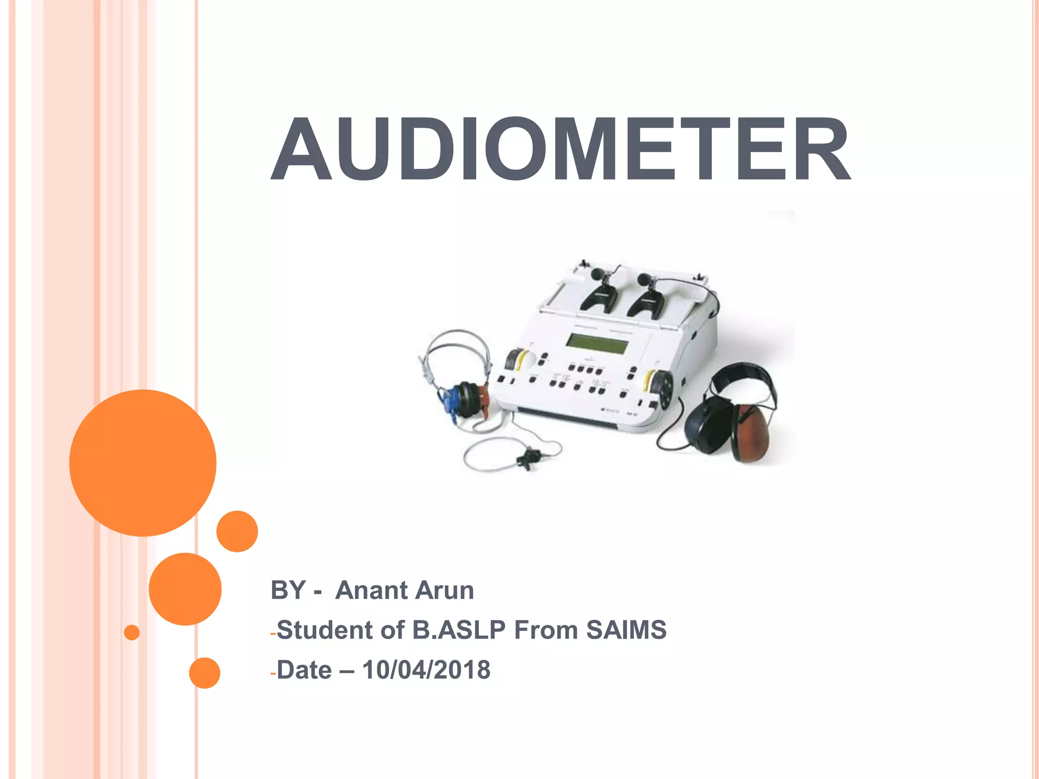 Audiometer | PPTX