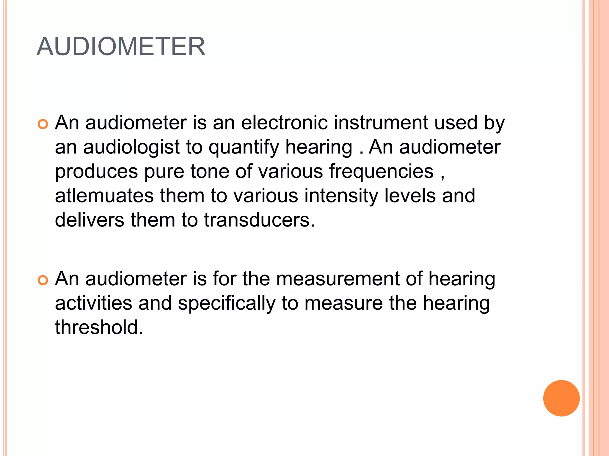 Audiometer | PPTX