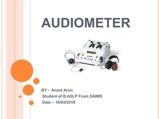 Audiometer | PPTX