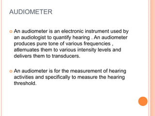 Audiometer | PPTX