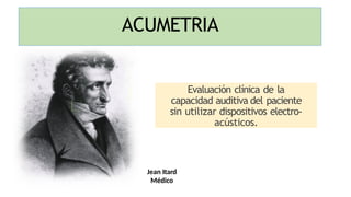 LA AUDIOMETRIA INTERPRETACION Y PATOLOGIAS | PPTX