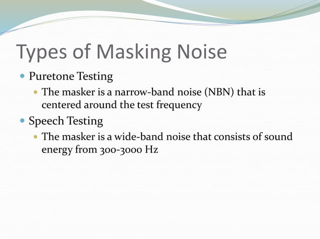 Audiometric masking | PPTX | Digital Audio | Computer Software and ...