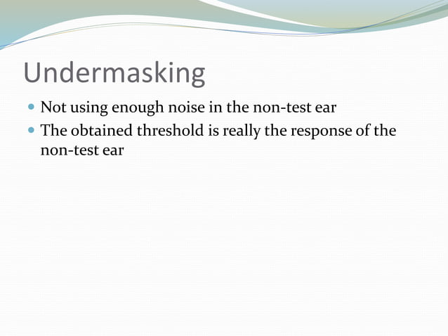 Audiometric masking | PPTX | Digital Audio | Computer Software and ...