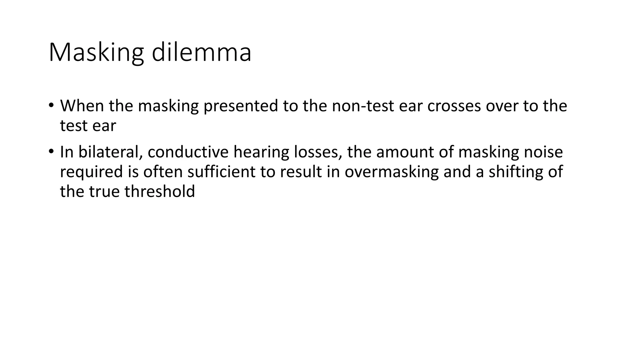 Audiometric masking | PPT