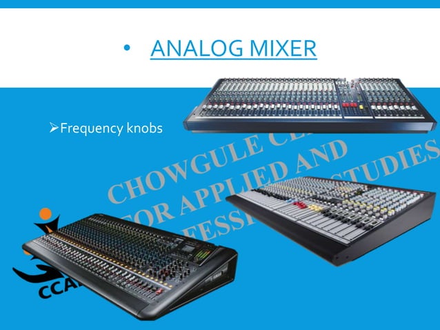Sound Engineering- Audio mixers and DAW system | PPTX