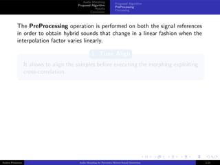 Audio Morphing for Percussive Sound Generation | PDF | Digital Audio | Computer Software and ...