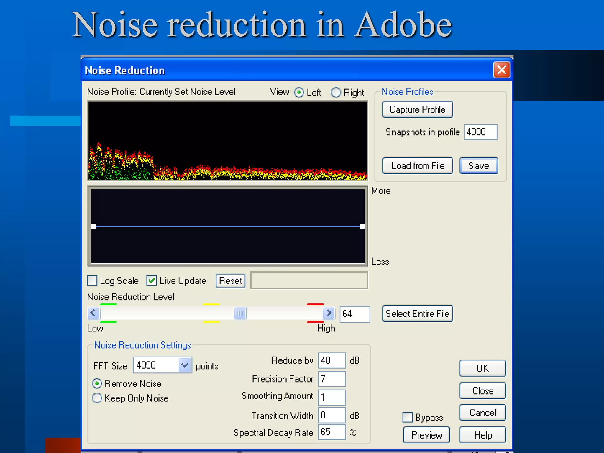 Audio noise reduction techniques | PPTX