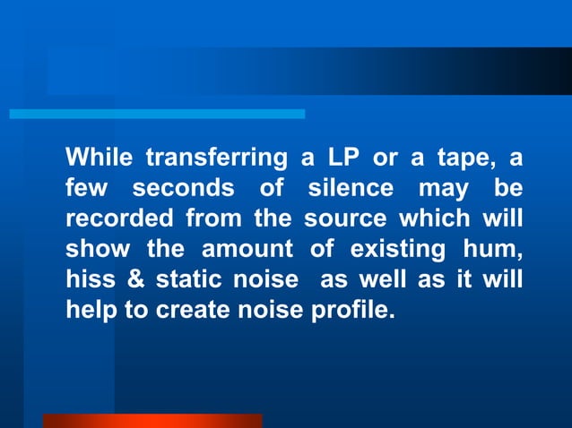 Audio noise reduction techniques | PPTX