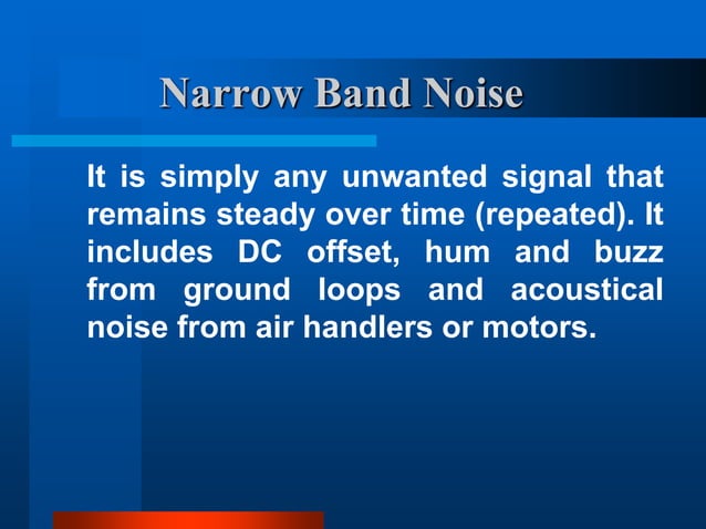 Audio noise reduction techniques | PPTX