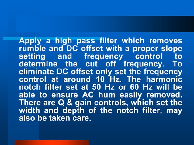 Audio noise reduction techniques | PPTX