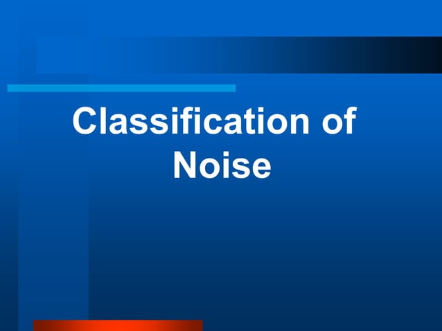 Audio noise reduction techniques | PPTX