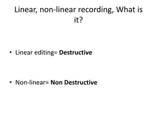 Audio production presentation | PPTX