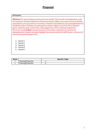 Audio proposal blank | PDF