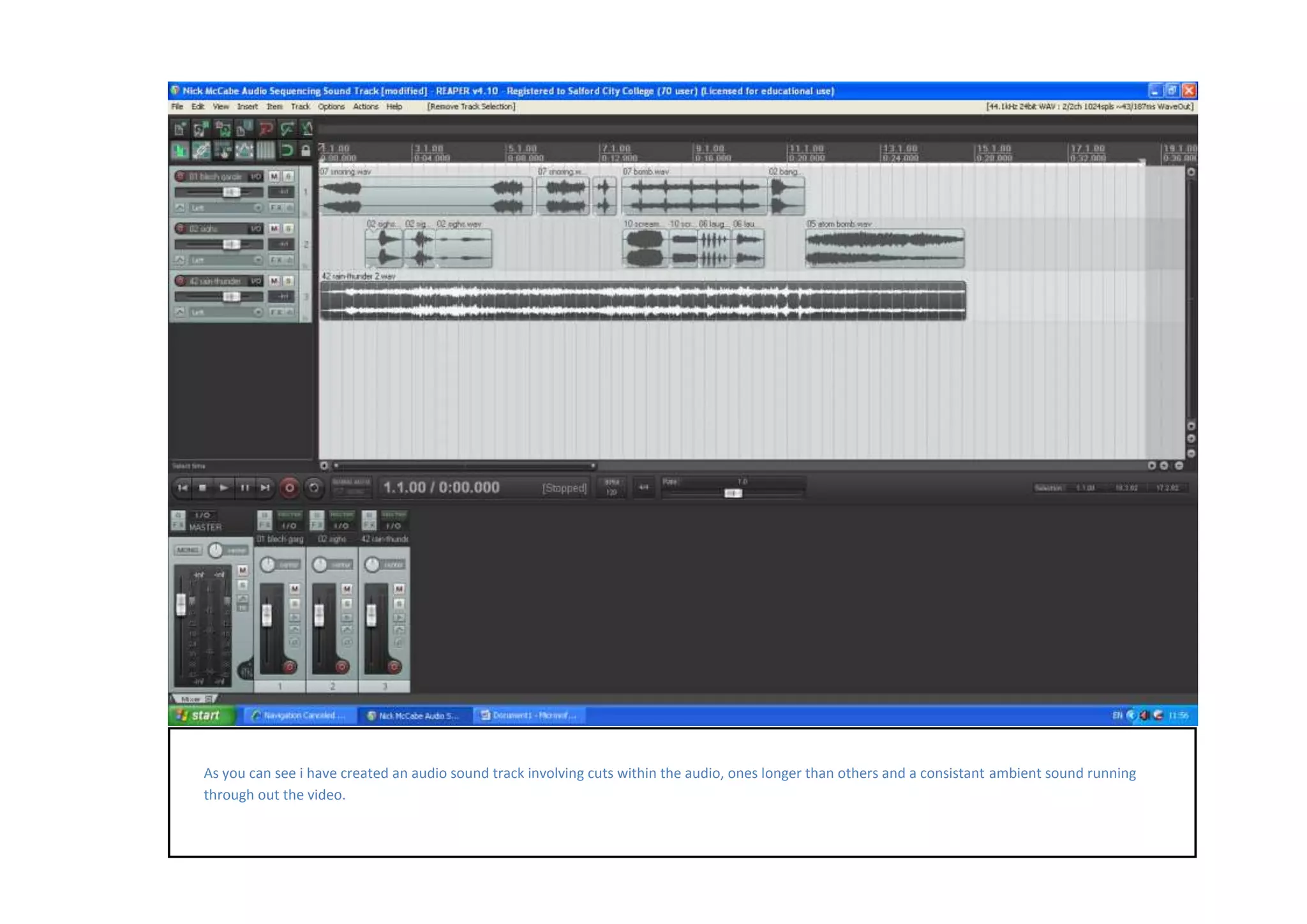Audio reaper | DOCX