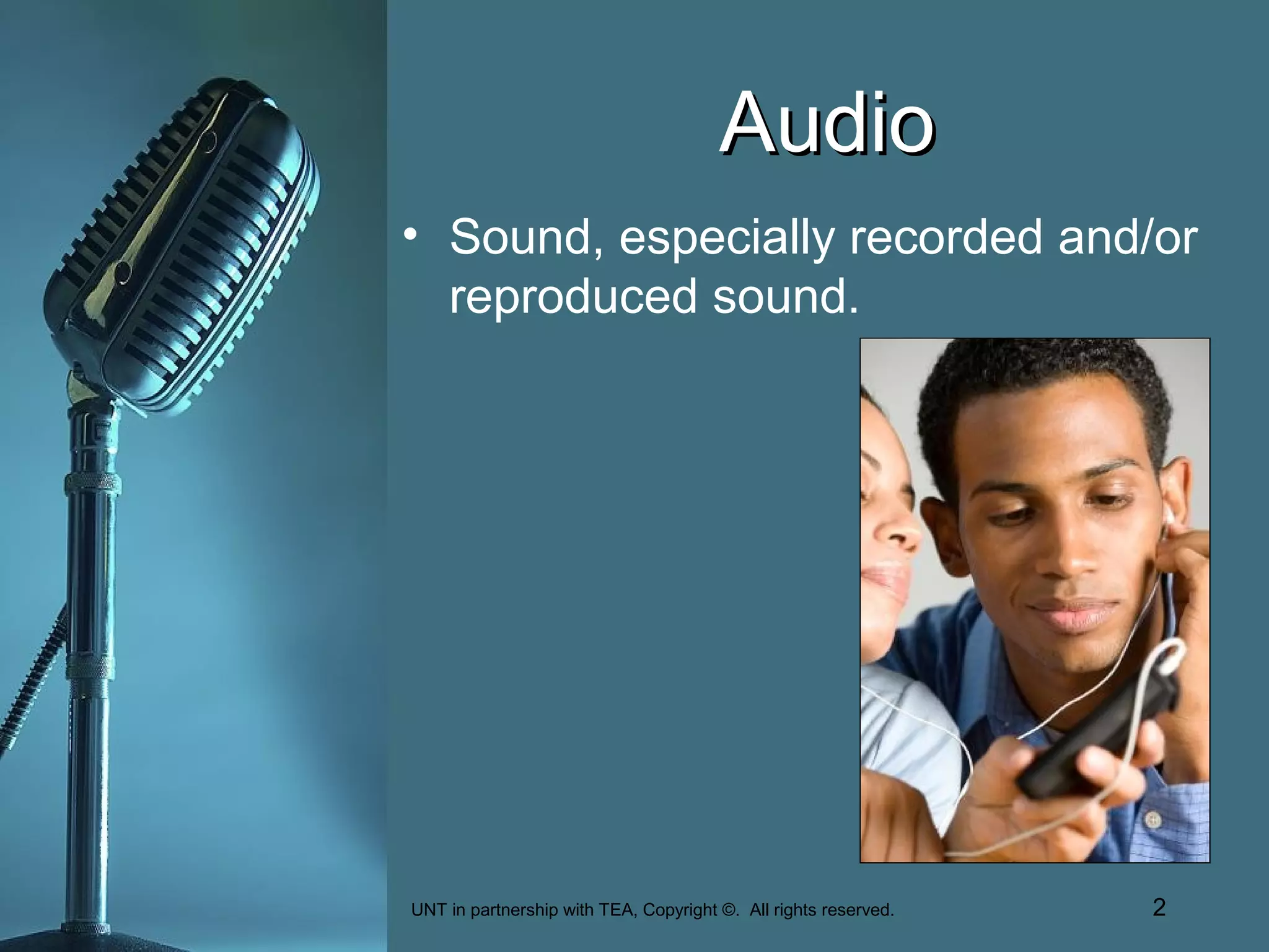 Audio Recording Vocabulary | PPT | Digital Audio | Computer Software and Applications