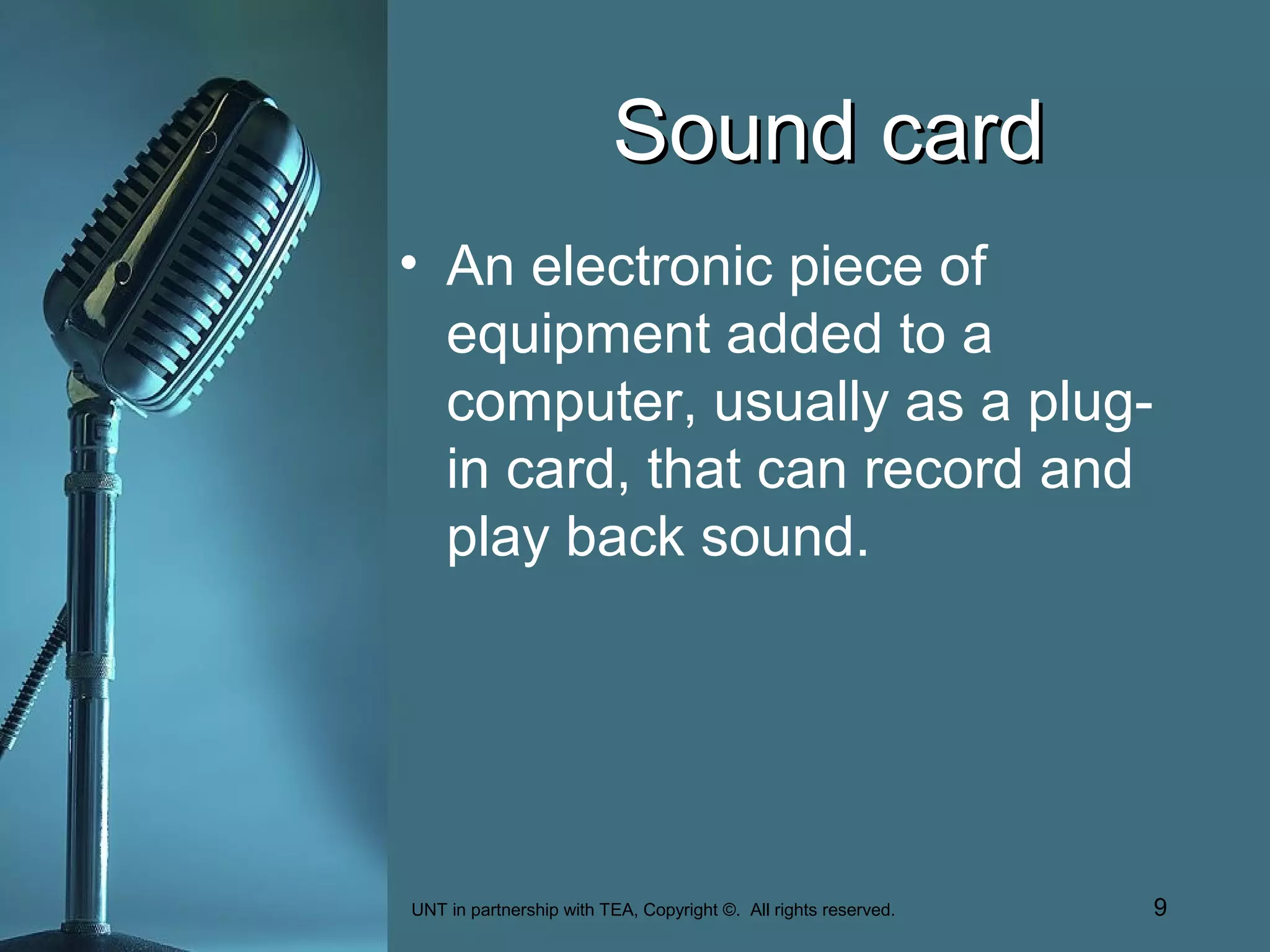 Audio Recording Vocabulary | PPT | Digital Audio | Computer Software and Applications
