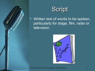 Audio Recording Vocabulary | PPT