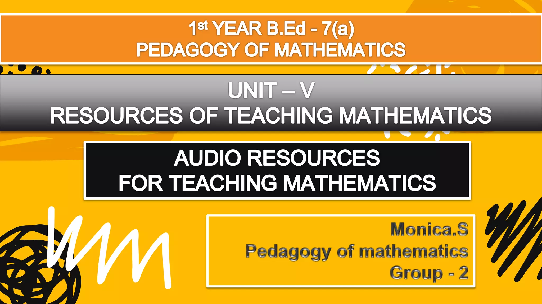Audio Resources For Teaching Mathematics | PPT