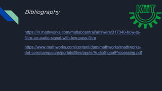 Audio signal processing | PPTX