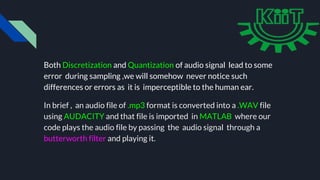 Audio signal processing | PPTX