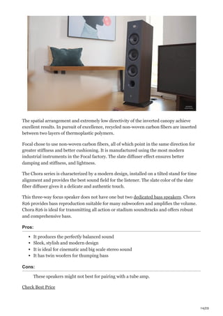 Best Floor Standing Speakers under 10000 with Built-In Subwoofer | PDF
