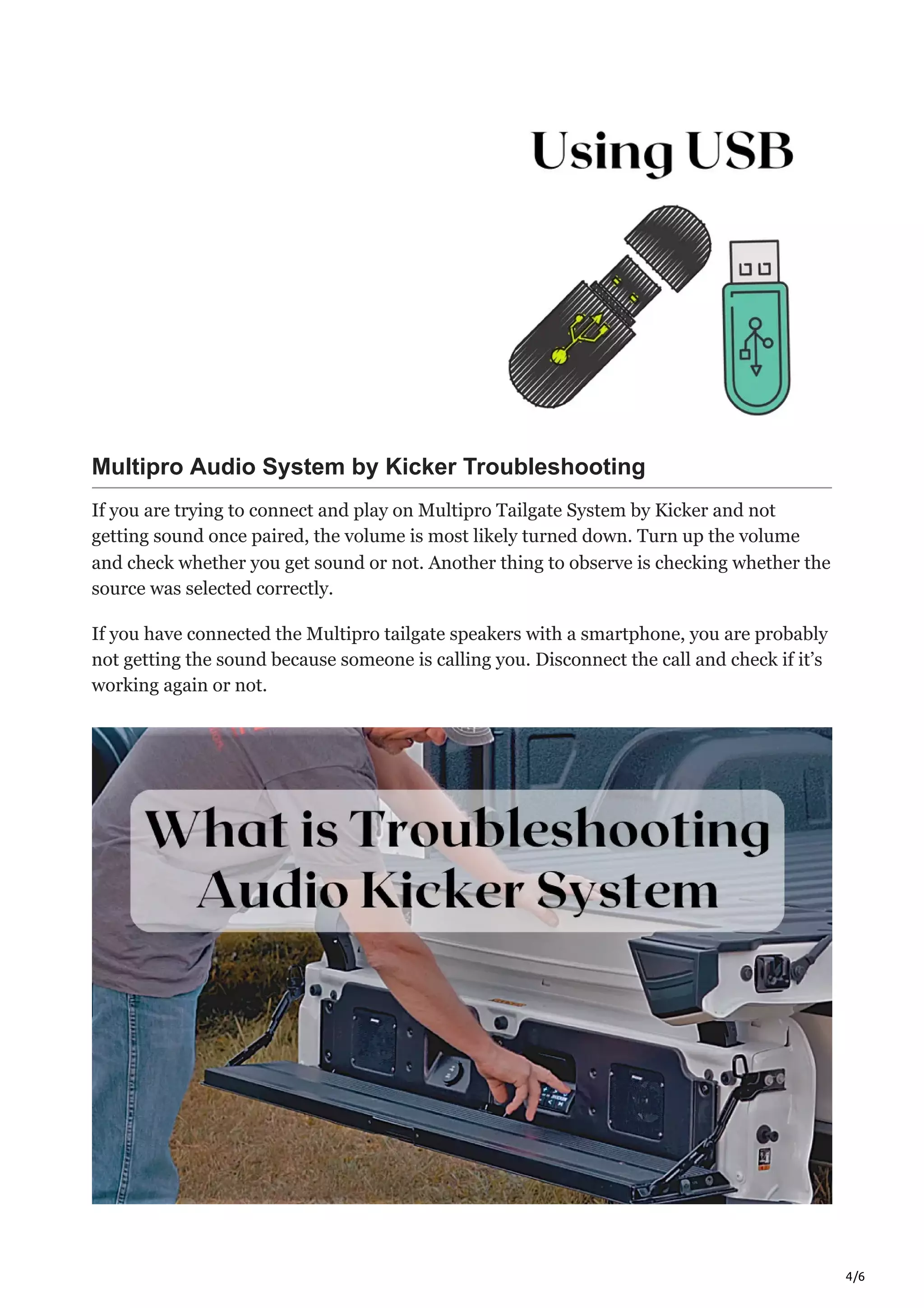 How To Use Multipro Tailgate Speakers | PDF