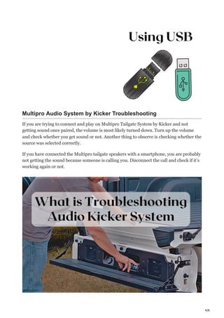 How To Use Multipro Tailgate Speakers | PDF